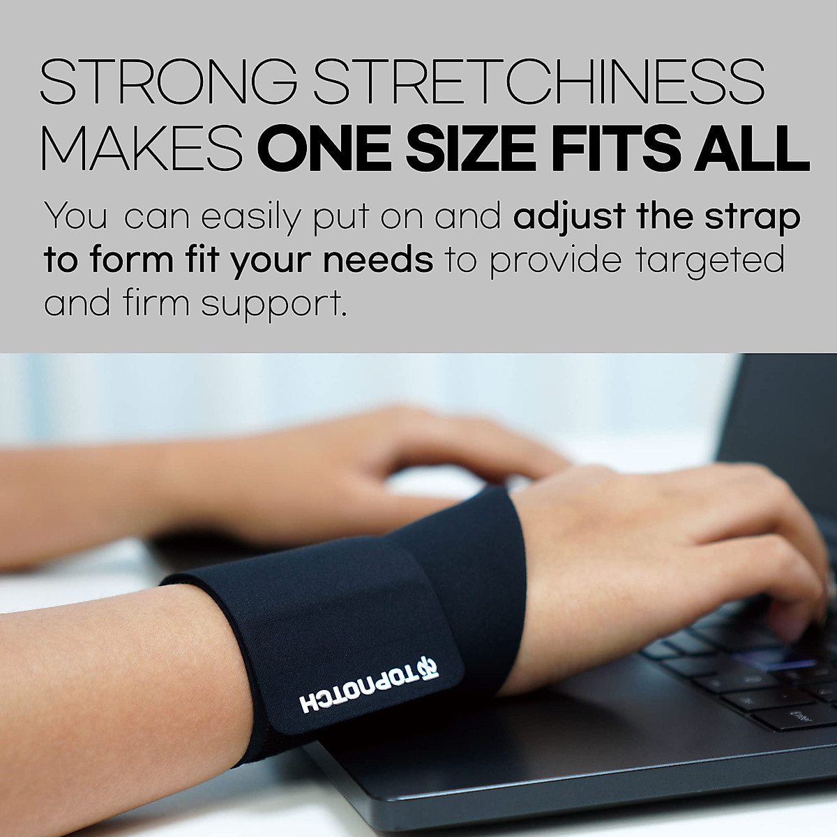 TopNotchGolf Ultra Thin Light Weight Adjustable Wrist Brace - For Both Men and Women, 24hours Comfort (Neon Pink)