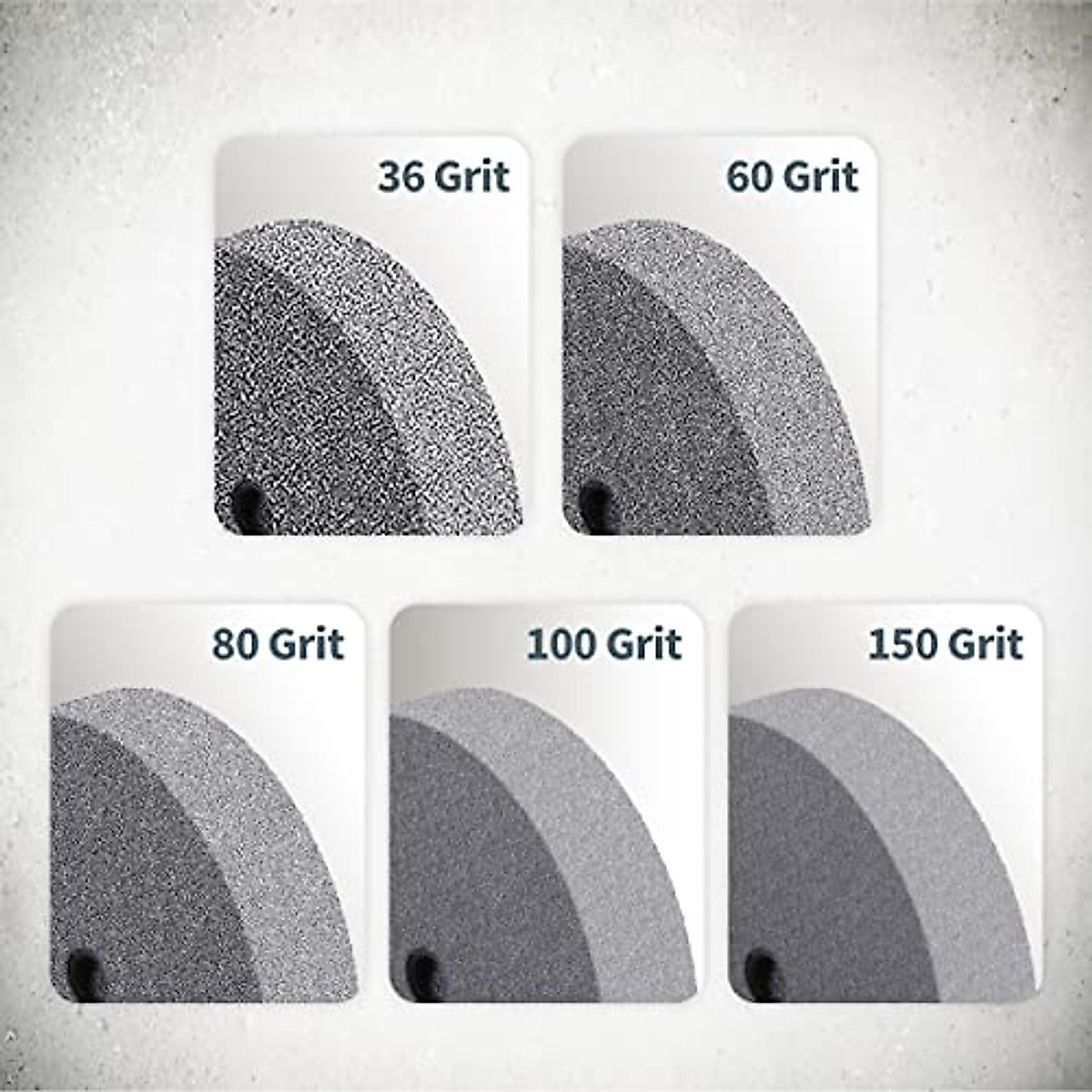 POWERTEC 15518 Bench and Pedestal Grinding Wheels, 6 Inch x 3/4 Inch, 1/2 Arbor, 80 Grit, Aluminum Oxide Bench Grinder Wheel for Bench Grinder, 1 Pack