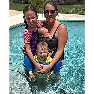 Vlokup Baby Water Ring Sling Carrier | Lightweight Breathable Mesh Baby Wrap for Infant, Newborn, Kids and Toddlers | Perfect for Summer, Swimming, Pool, Beach | Great for Dad Too Grey