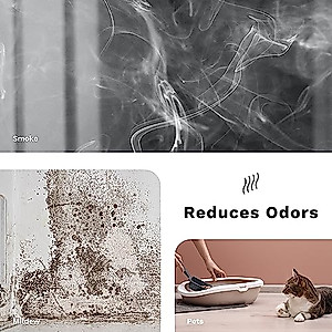 DH Lifelabs | Aaira Mini Hydrating Dry Air Purifiers | Eliminates 99.9% of Bacteria Viruses Mold | Cleans Moisturizes Air | Odor Eliminator Smoke Pets | 323 Sq Ft for Large Room Bedroom Home | Blue