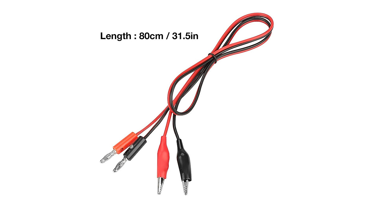 Multimeter Banana Plug Test Cables for Electronic Testing - 30V 5A