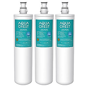 AQUA CREST 3US-PF01 Under Sink Water Filter, NSF/ANSI 42 Certified Replacement for Advanced Filtrete 3US-PF01, 3US-MAX-F01H, Delta RP78702, Manitowoc K-00337, K-00338 Water Filter, 3 Pack, No.AQU-WF00