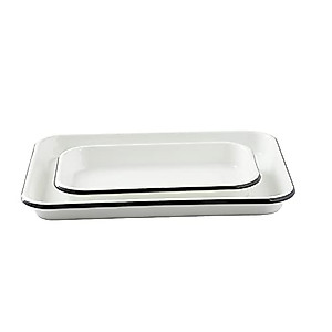 TableCraft 10347 White Enamel 1/4 Size Sheet Pan