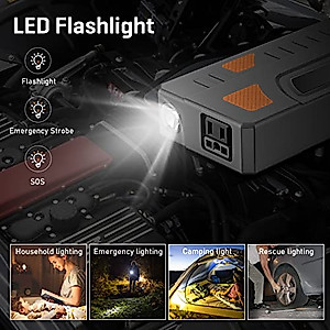 3000A Portable Car Jump Starter 66000mWh Battery Pack Booster Charger Power Bank Portable Phone Laptop Charger with AC Outlet Jumper Starter for 12V Car Motorcycle