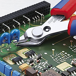 KNIPEX Tools - Electronics Super Knips, INOX Steel, Multi-Component (7803125), 5-Inch