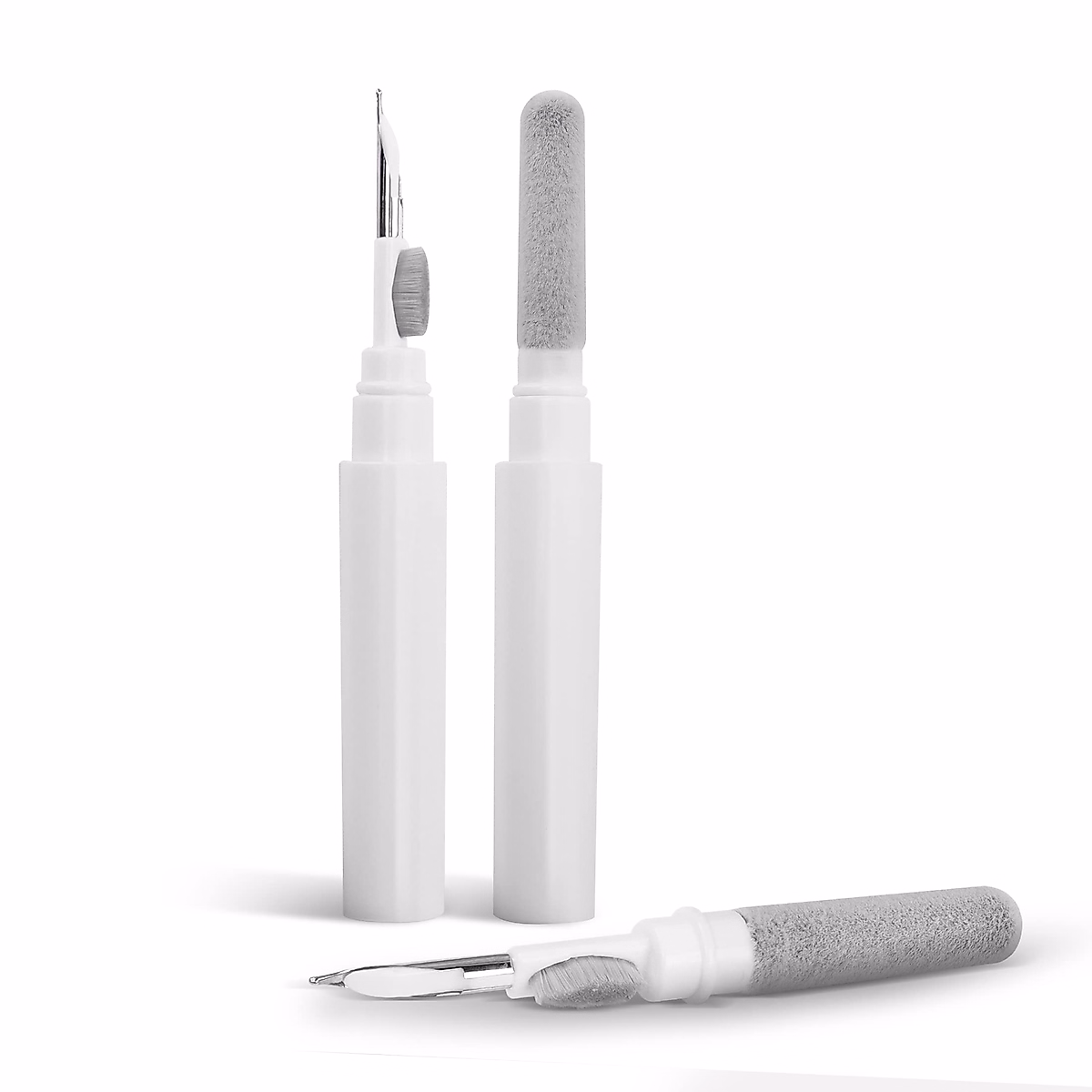 YAODHAOD Cleaner Kit for Airpod, Airpods Pro 1 2 3 Cleaner Kit, 3 in 1 Multifunction Bluetooth Earbuds Cleaning Pen with Soft Brush for Phone Charging Port,Earbuds,Earpods,Earphone,Headphone (White)