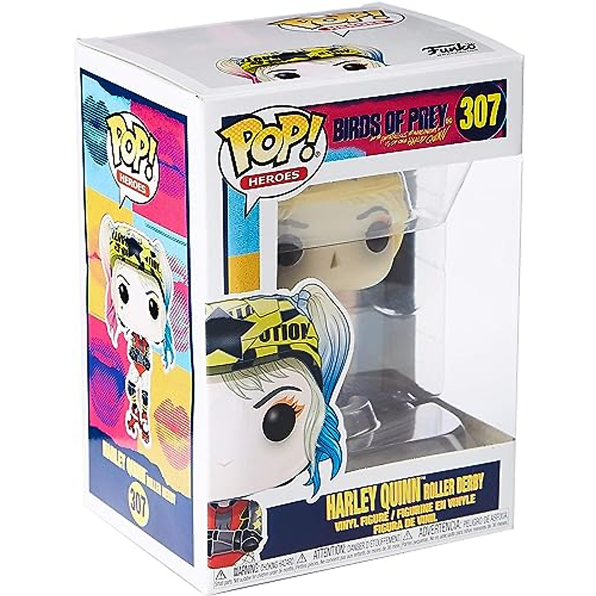 POP Birds of Prey - Harley Quinn Roller Derby Funko Vinyl Figure (Bundled with Compatible Box Protector Case), Multicolored, 3.75 inches