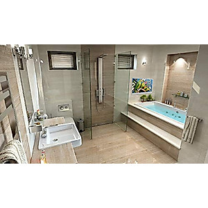 Soulaca 22 inches Smart Mirror TV Screen Waterproof Bathroom Shower Television Integrated WiFi Bluetooth 1080P ATSC Tuner 2023 New Model