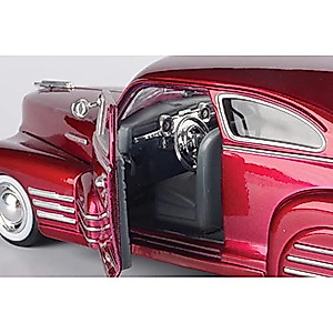 1948 Chevy Aerosedan Fleetline, Red - Motormax Premium American 73266 - 1/24 Scale Diecast Model Car