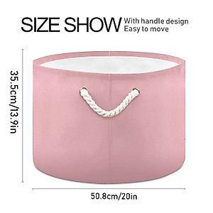 ALAZA Large Round Storage Basket,Sweet Princess SwanToy Basket Nursery Bins & Boxes Laundry Hamper for Bathroom/Bedroom/Home Decor