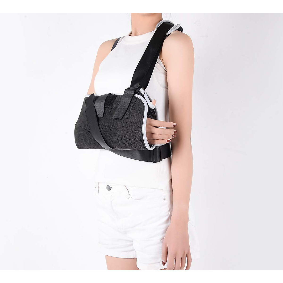 Solmyr Arm Sling, Support Strap for Dislocation & Sprains, Broken Fractured Arm Elbow Wrist,Adjustable Shoulder Rotator Cuff Support Brace Design, Adjustable Shoulder Rotator Cuff Support Brace