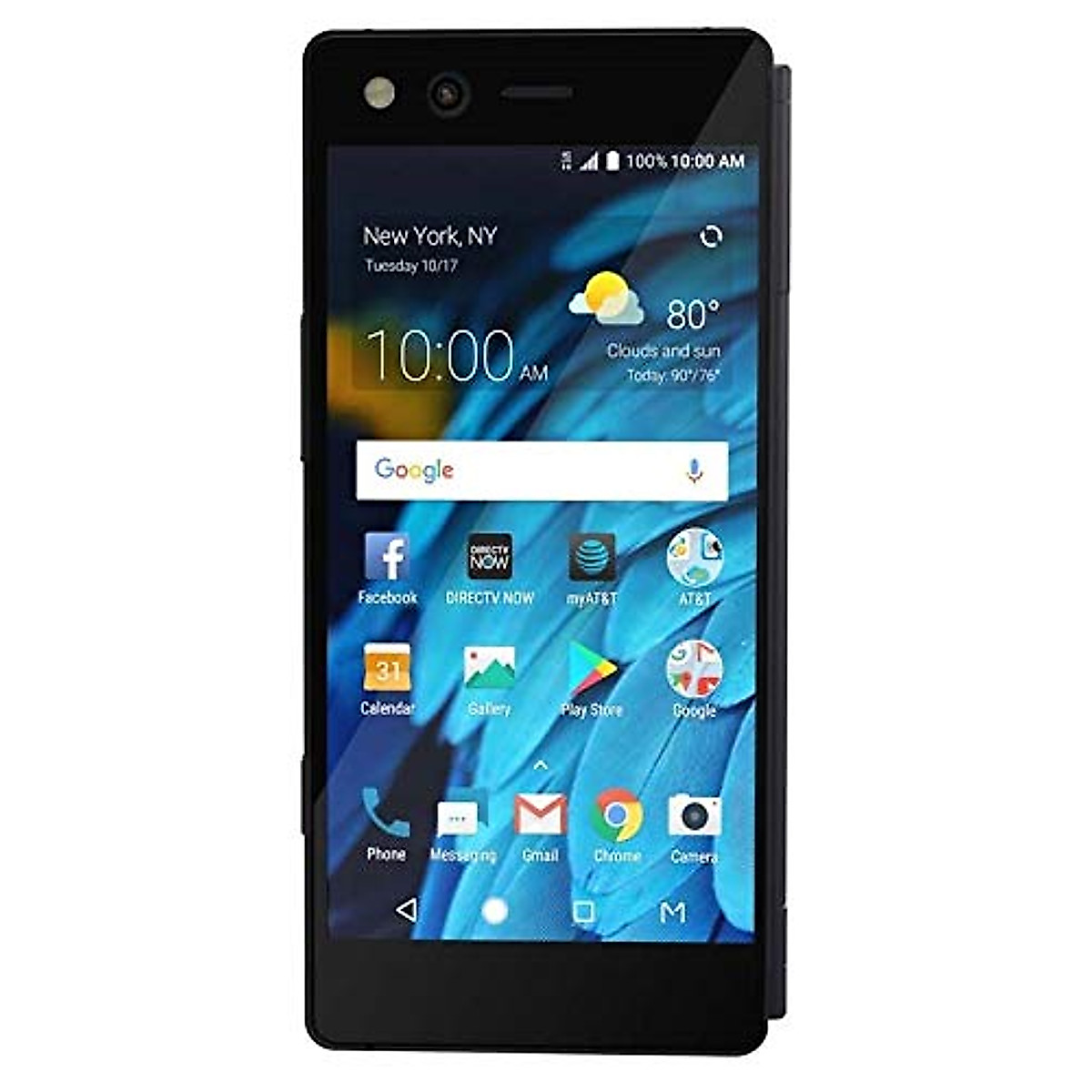 ZTE Axon M Z999 Unlocked GSM Smartphone w/ 20MP Camera and Foldable Dual Screens (for Multi-Tasking) - Carbon Black