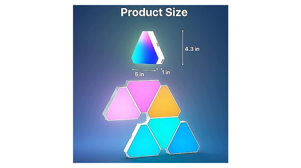 Triangle LED Light Panels for Ultimate Gaming Setup