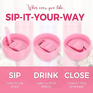 Gerrii 6 Sets Bridesmaid Proposal Gifts 15 oz Plastic Bridesmaid Cups Pink Bridesmaids Tumbler with Lids and Straws Water Bottle for Engagement Wedding Bridal Bachelorette Party