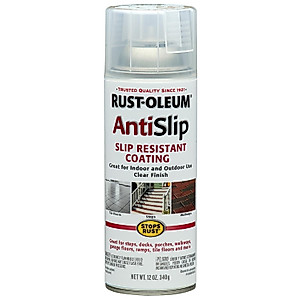 Rust-Oleum Stops Rust Anti-Slip 271455 Antislip Spray 12 oz, Clear Finish, 12 Ounce, 12 Fl Oz