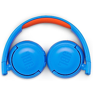 JBL JR 300BT On-Ear Wireless Bluetooth Headphones - Blue / Orange (Renewed)