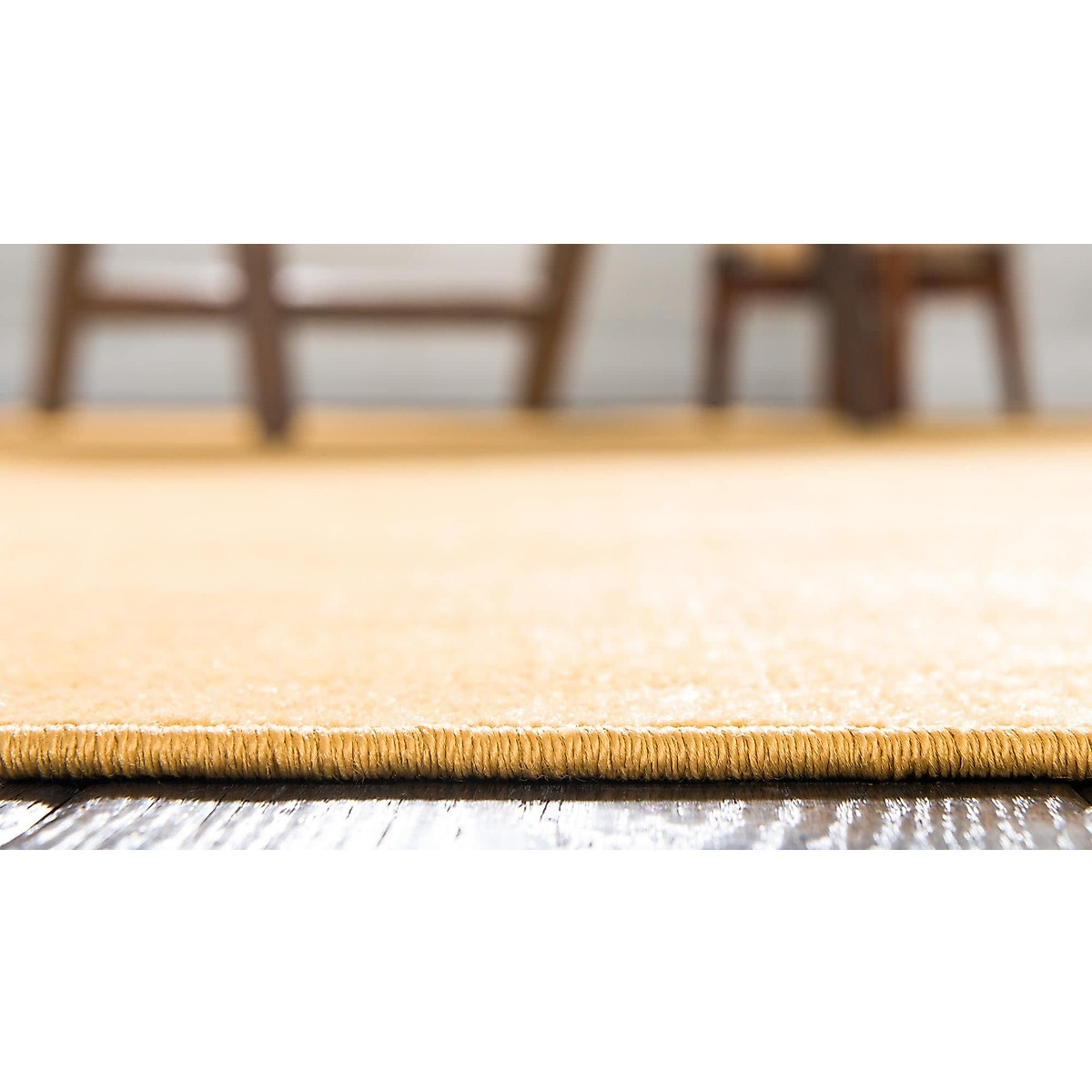 Rugs.com Soho Collection Rug – 10' x 13' Gold Low Rug Perfect for Living Rooms, Large Dining Rooms, Open Floorplans