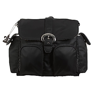 Kalencom Nylon Double Duty Diaper Bag, Black