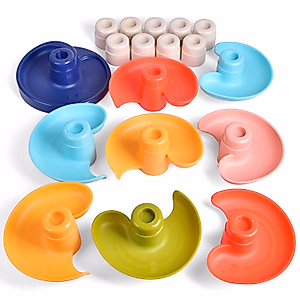 FUN LITTLE TOYS Ball Drop Toys for Toddler 1-3, 9 Layer Roll Swirling Ball Tower with 3 Balls, Ball Run Ramp for Baby Learning Development Educational Activities Toy Birthday Gift