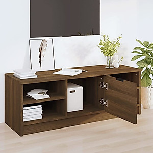 GaRcan TV Cabinet Living Room Sideboard Entertainment Centre TV Console Media Unit HiFi Cabinet with Shelf Grey Sonoma Engineered Wood (Brown Oak)