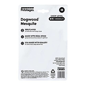 Petstages Dogwood Wood Alternative Dog Chew Toy, Mesquite, Medium