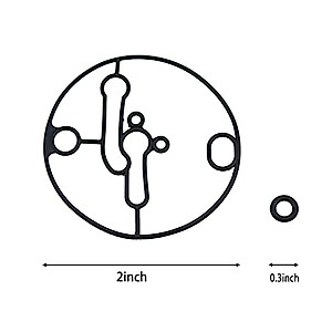 Maxmoral 6 Sets 695426 Float Bowl Gasket Kit for Lawn Mower