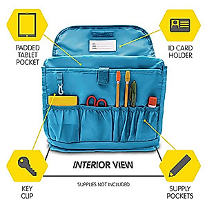 Bixbee Kids Backpack, Water Resistant Backpack for Girls & Boys with Pockets, Durable Zippers & Easy Carry Design-Perfect Size Children's Bookbag for School & Travel in Sparkalicious Turquoise-Medium