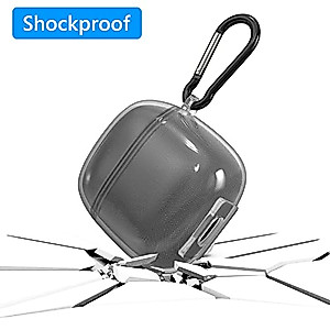 Geekria TPU Case Cover Compatible with JBL Tune 225TWS True Wireless Earbuds, Earphones Skin Cover, Protective Carrying Case with Keychain Hook, Charging Port Accessible (Clear)