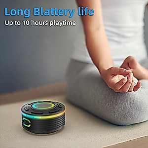 Bluetooth Shower Speaker, IP7 Waterproof Speakers Bluetooth Wireless with Suction Cup, Portable Speaker 360 HD Surround Sound, LED Light Wireless Speaker Dual Stereo Pairing, Built-in Mic Shower Radio
