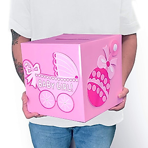 Adorox 3D Version Baby Shower Wishing Well Card Box Decoration (Girl)