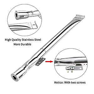 Hisencn Grill Parts for Home Depot Nexgrill 4 Burner 720-0830H, 720-0783E, 5 Burner 720-0888N, 720-0888 Gas Grill Models, 304 Stainless Steel Grill Burner, Heat Plate, Cast Iron Grill Grates