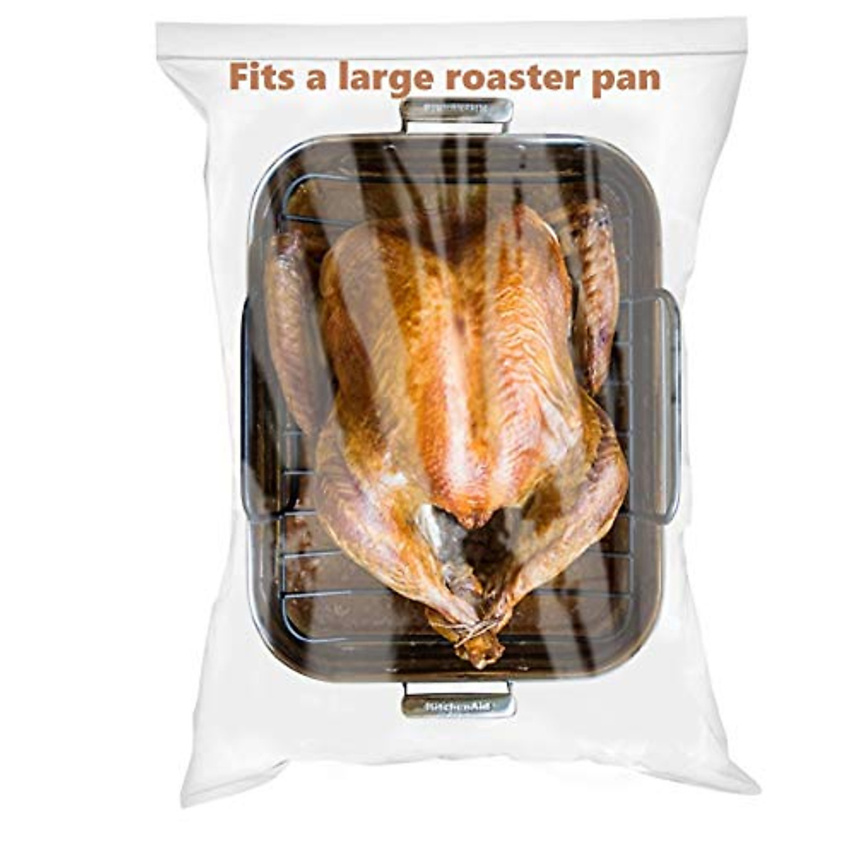 [ Pack of 25 ] Food Storage Bags - BIG - 3.5 Gallon Large Freezer Bags - Resealable Zipper Top - for Moving, Packaging, Storage, Meal Prep, Closet Organization, Travel, Reusable freezer bags, BPA-Free, 2-mil Thick Clear Plastic Bags