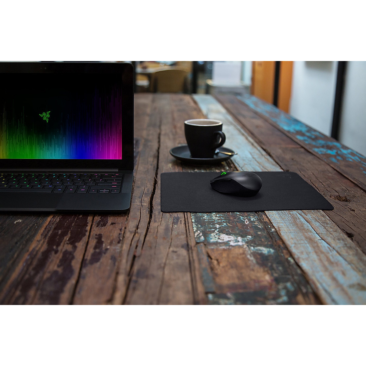 Razer Goliathus Speed (Small) Gaming Mousepad: Smooth Gaming Mat - Anti-Slip Rubber Base - Portable Cloth Design - Anti-Fraying Stitched Frame - Stealth