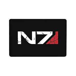 Booottty Mass Effect Alliance N7 Special Forces Carpet Non-Slip Rug Extra Soft and Absorbent Microfiber Polyester Mat for Living RoomKitchenBedroomBathroom