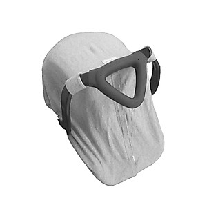 Deluxe Baby Car Seat Cover Canopy Wtih Front Acces Panel and Handy Travel Bag. UV50+