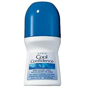 Avon Cool Confidence Baby Powder Scent, Deodorant, 1.7 Fl Oz (Pack of 5)