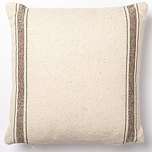 Primitives by Kathy 21686 Dark Striped Pillow, 10" x 10", Happy Campers