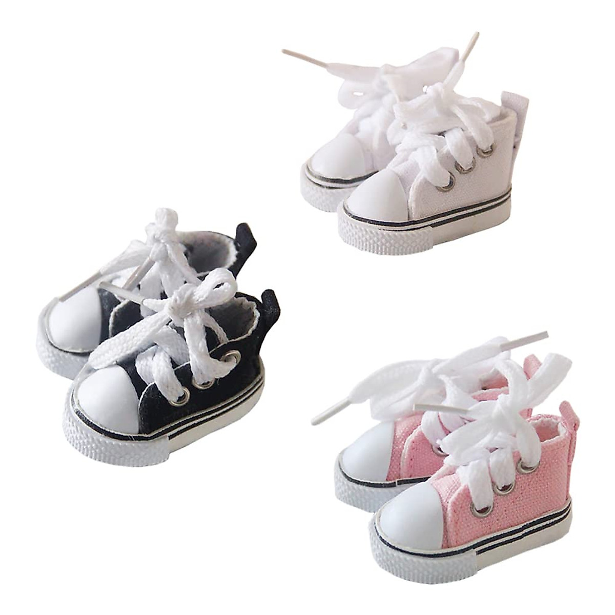 niannyyhouse Canvas Shoes 7.8in（20cm） Humanoid Doll Stuffed Animals Clothes Accessories (A-1)