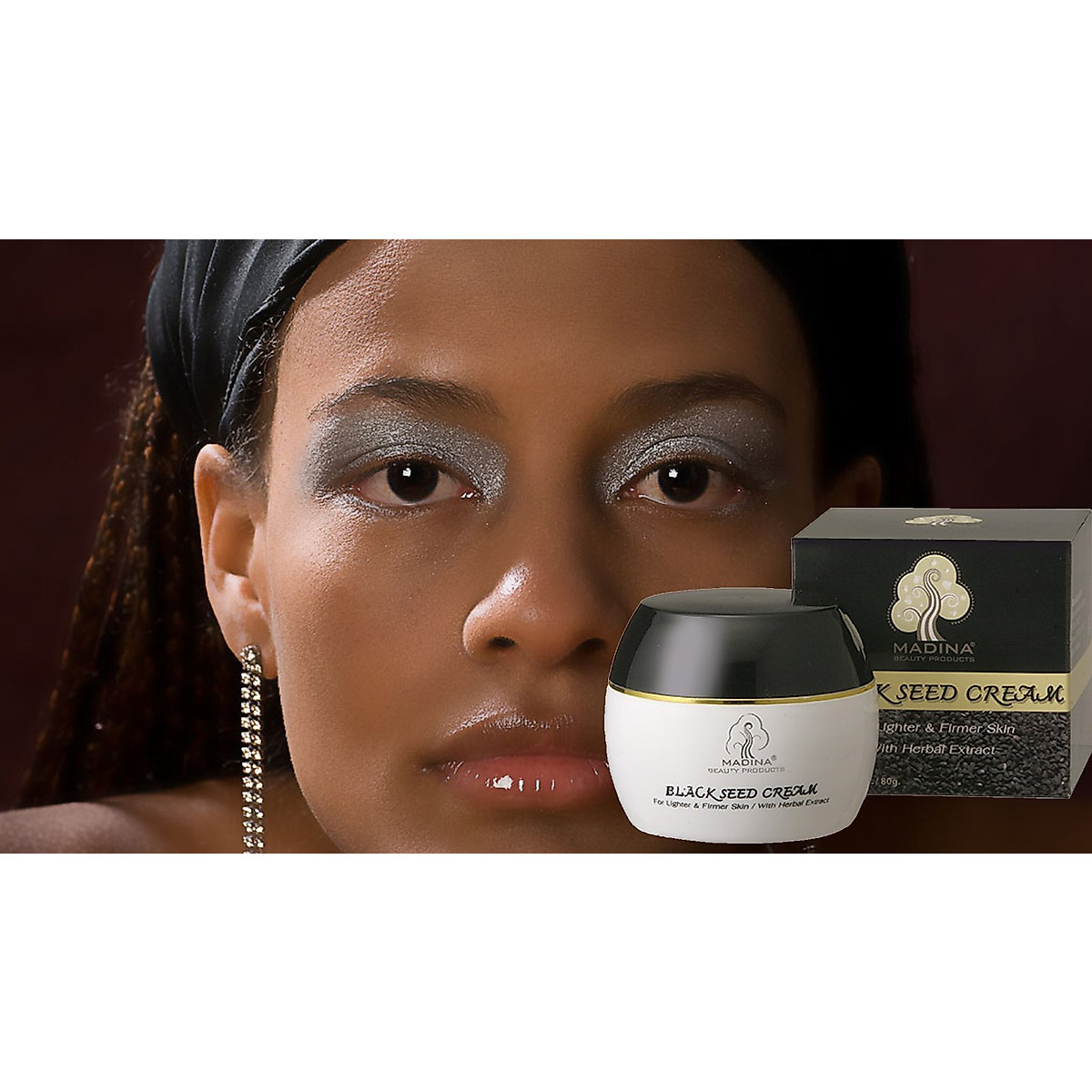 Black Seed Facial Cream/Lighter, Firmer Skin/Contains Black Seed Oil and Herbal Extracts. by Madina