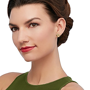 Ross-Simons Italian 14kt Yellow Gold Open Love Knot Earrings