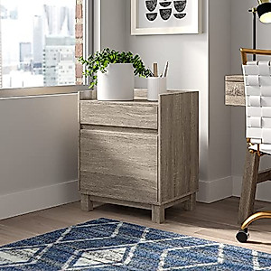 Linon Tracey Filing Cabinet, 22"W x 17.2"D x 27"H, Gray