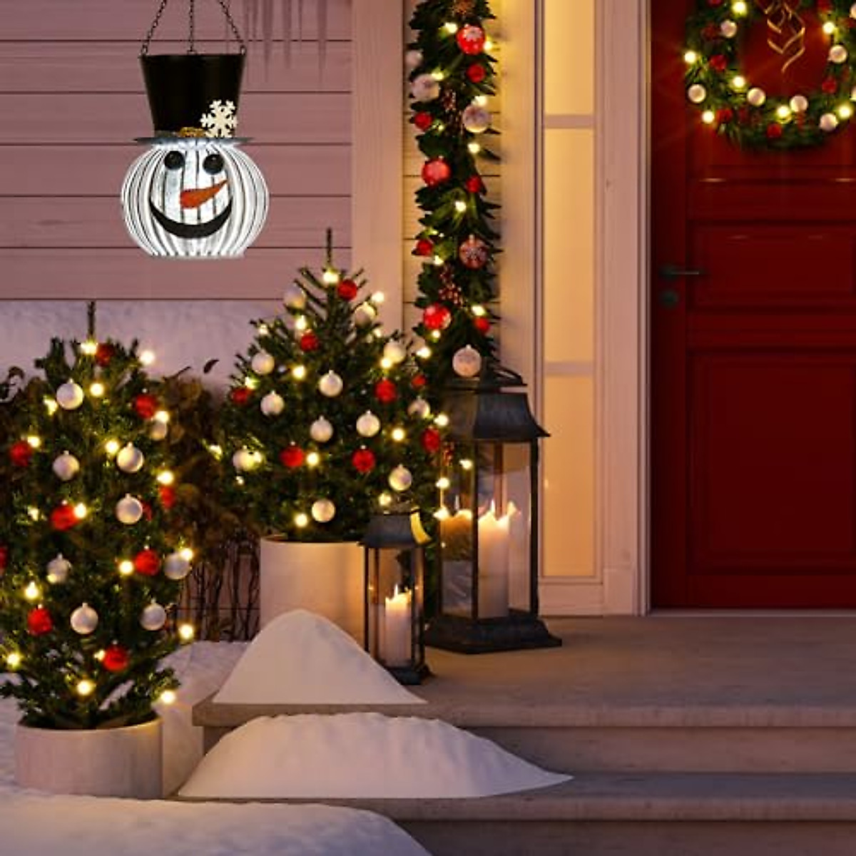 dreamskip Halloween Solar Lights Outdoor, 2 Pack Solar Powered Halloween Decorations, Pumpkin and Eyeball Halloween Pathway Stake Lights for Outside Yard Porch Lawn Garden (DR-YF47062811-FBA)