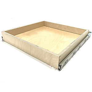 Sublime Design | 15" Wide | Pull Out Tray | Baltic Birch Drawer for Kitchen Cabinets | Slide Out Shelves | Roll Out Cabinet Organizer