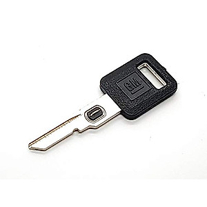 GM 595516 Genuine OEM Single Sided Ignition Logo Key Blank w/Vats Resistor Chip #6. for: Buick, Cadillac, Chevrolet, Oldsmobile, Pontiac, Strattec V.A.T.S No. 6.