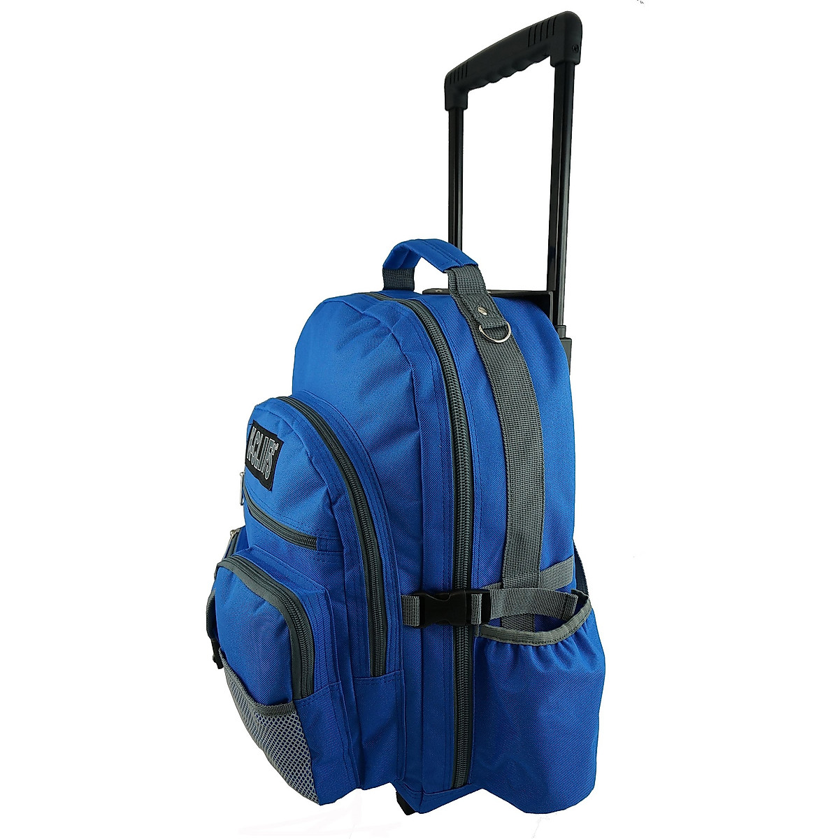 K-Cliffs Heavy Duty Rolling Backpack School Bookbag with Wheels Deluxe Wheeled Daypack