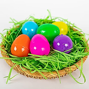 Green Craft Shredded Paper Grass for Easter Baskets and Gift Wrapping - 16oz (1lb) Easter Grass Filler for Easter Party Decorations and Stuffers