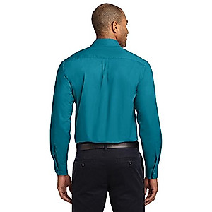 Port Authority Long Sleeve Easy Care Shirt L Teal Green