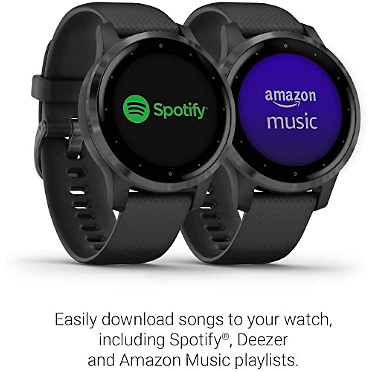 Garmin Vivoactive 4, GPS Smartwatch, Features Music, Body Energy Monitoring, Animated Workouts, Pulse Ox Sensors and More, Black & Bundled with Swanky Cables Cleaning Kit