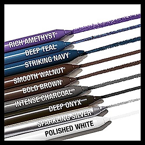 Maybelline TattooStudio Long-Lasting Sharpenable Eyeliner Pencil, Glide on Smooth Gel Pigments with 36 Hour Wear, Waterproof, Smooth Walnut, 1 Count