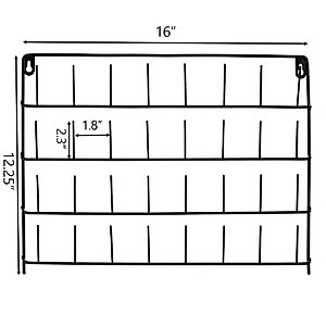 Tosnail 2 Pack 32 Spools Metal Thread Holder, Large Thread Racks, Wall Mount Thread Storage Organizer for Sewing, Braiding, Embroidery and Jewelry